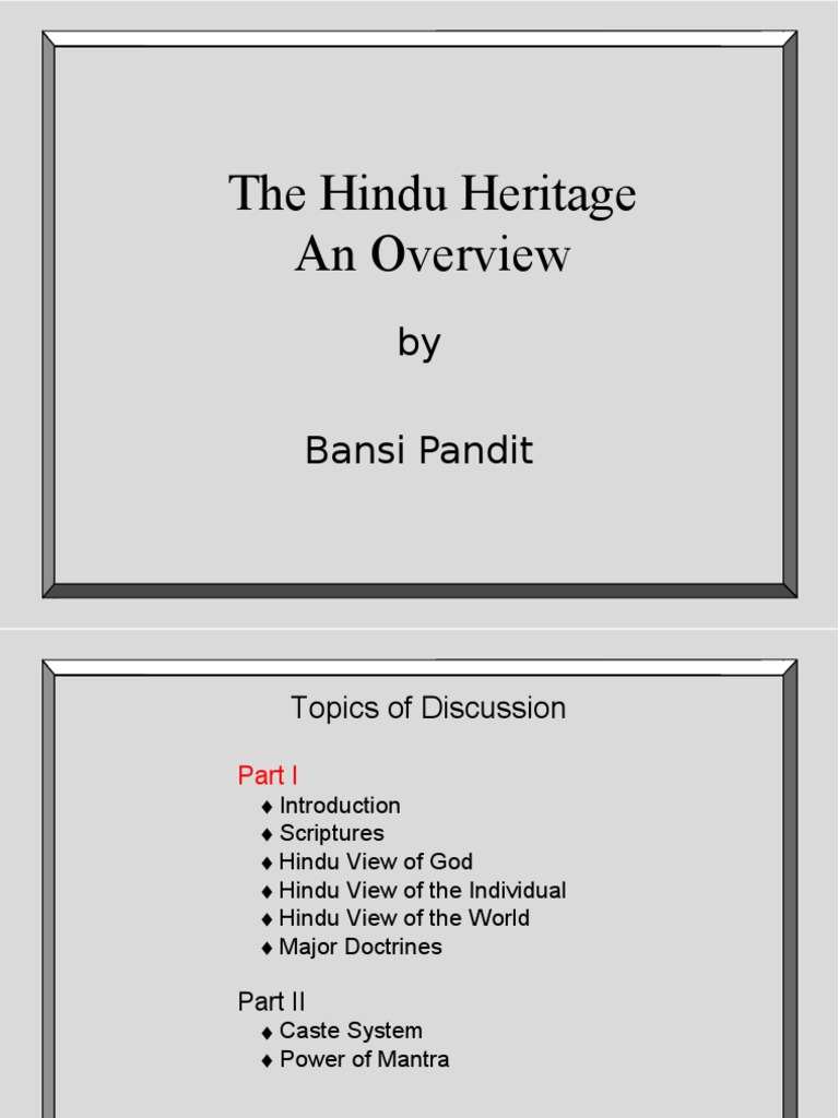 Hinduism Bansi Pandit | PDF | Hindu Texts | Brahman
