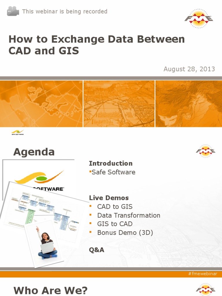 How To Exchange Data Between Cad and Gis: This Webinar Is Being Recorded | PDF | Geographic ...