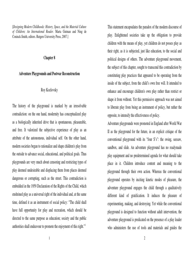 RK Adventure Playground PDF | PDF | Juvenile Delinquency | Playground