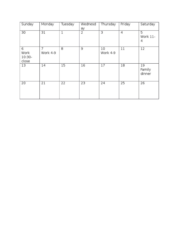 Calendar | PDF