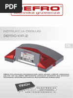 Instrukcja DEFRO K1Pv4 | PDF