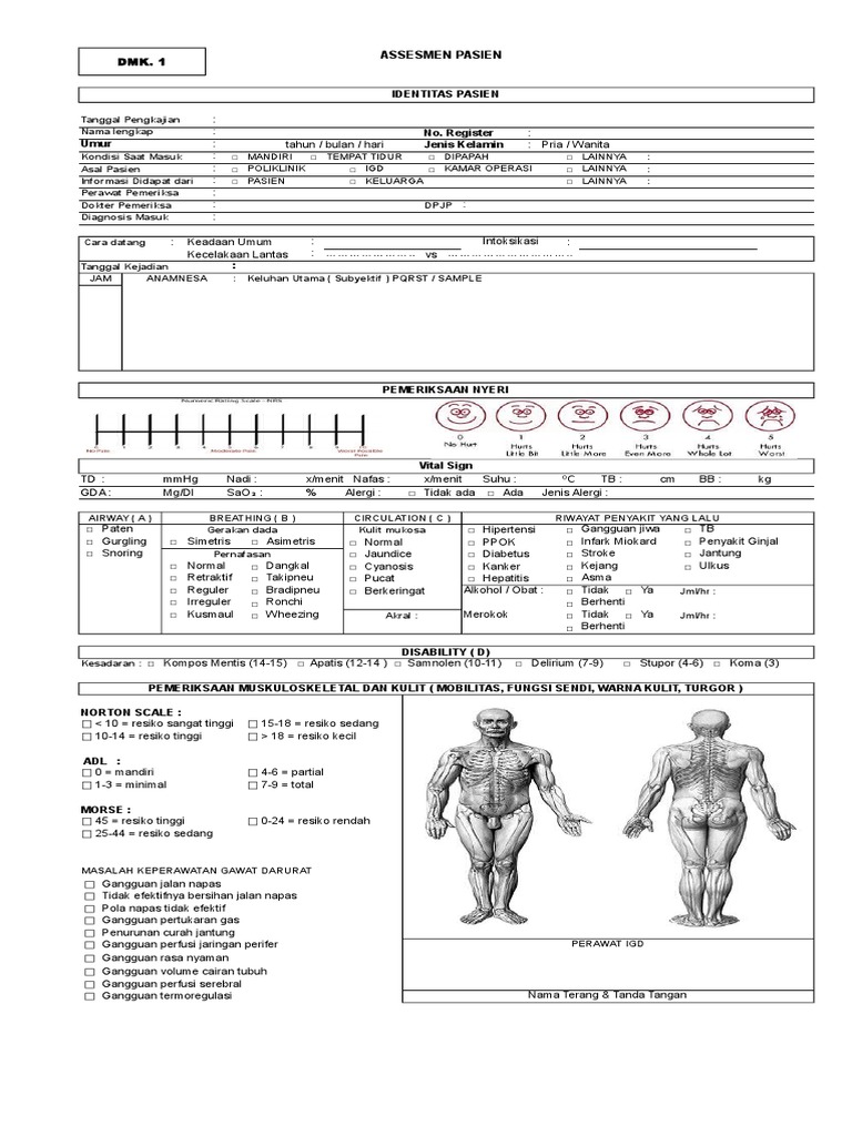 Form. New Pengkajian Igd | PDF