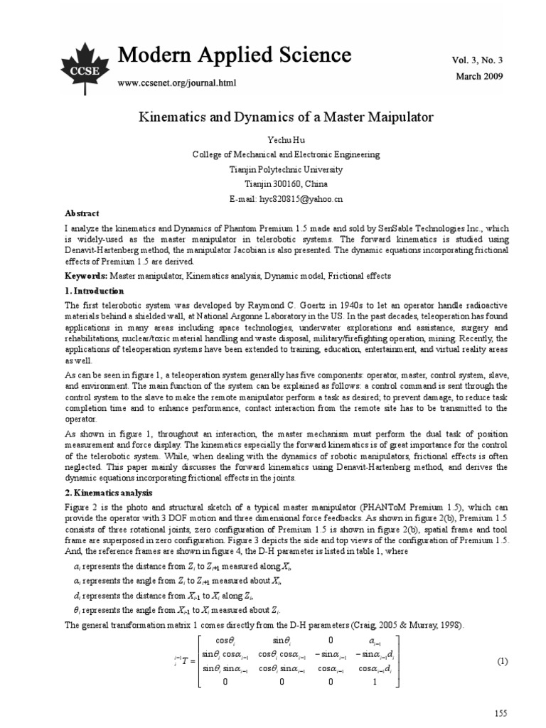 Kinematics and Dynamics of Master | PDF | Trigonometric Functions | Kinematics
