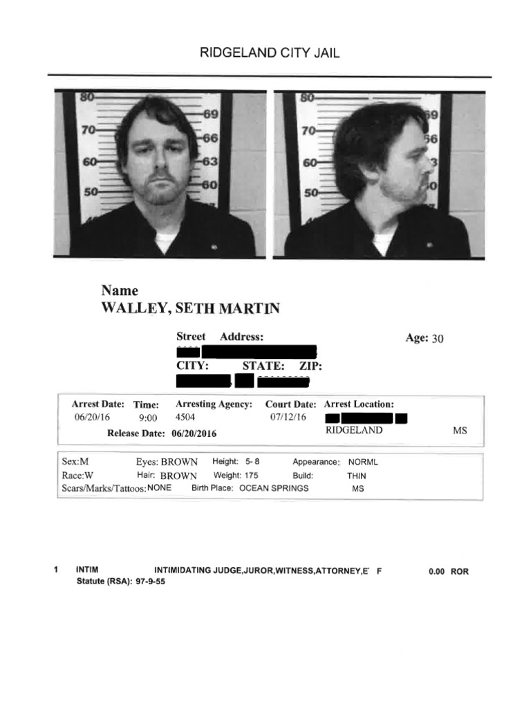 Seth Walley Police Report Redacted | PDF