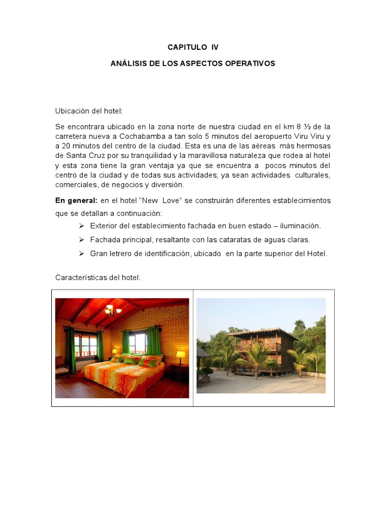 Análisis de Los Aspectos Operativos | PDF | Hotel | Hotel y alojamiento