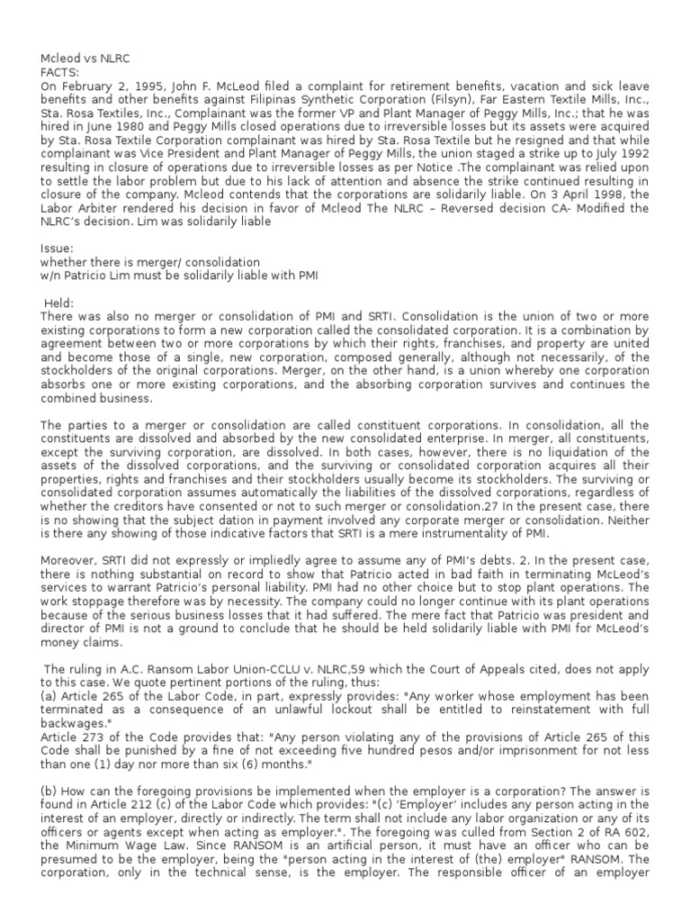 Additional Labor Cases | PDF | Overtime | Employment