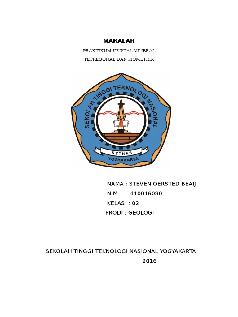 Kristal Tetragonal dan Isometrik | PDF | Sains & Matematika