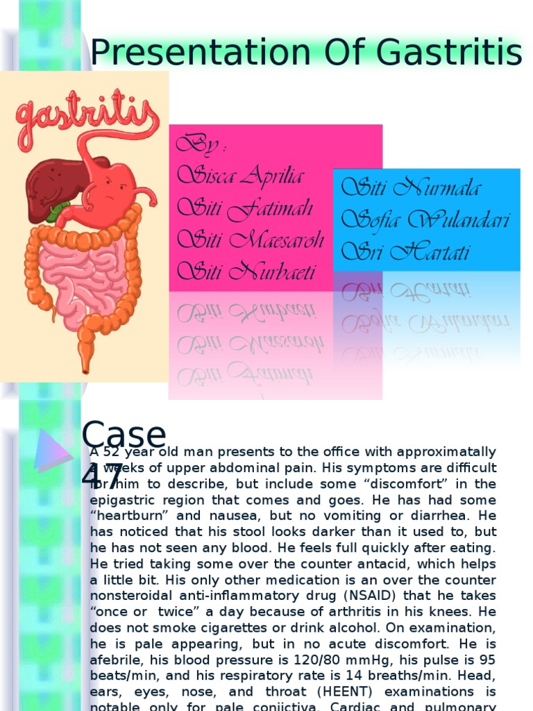 Gastritis Presentation | PDF | Peptic Ulcer | Indigestion