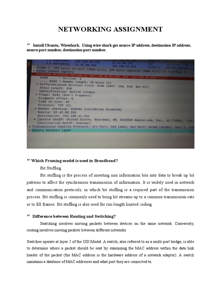 CN Assignmnet | PDF | Network Switch | Computer Network