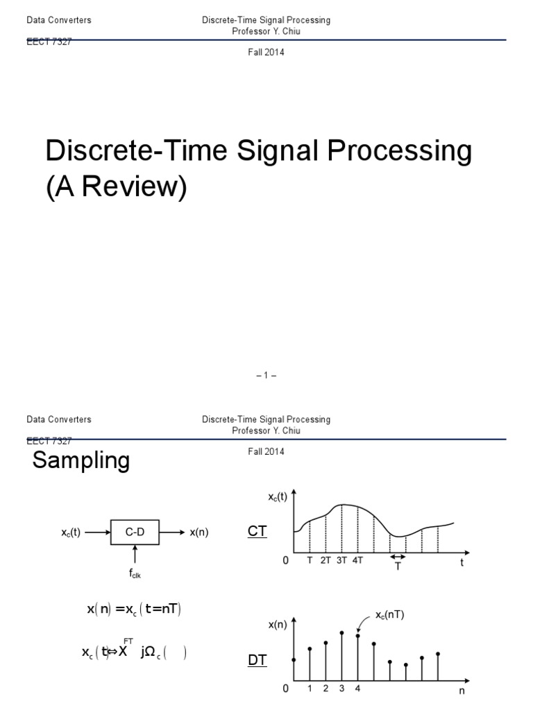 Discrete-Time Signal Processing (A Review) | PDF