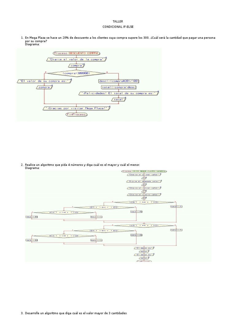 Diagramas If ELSE | PDF