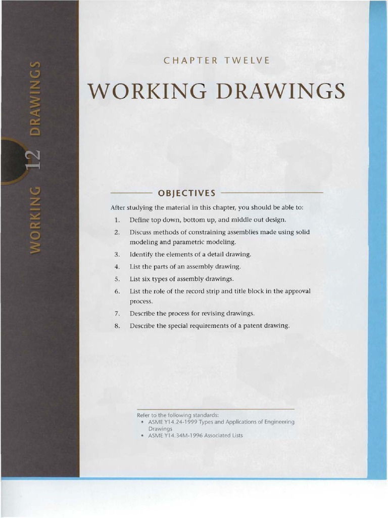 Chapter 12 - Working Drawings PDF | PDF | Communication Design | Engineering