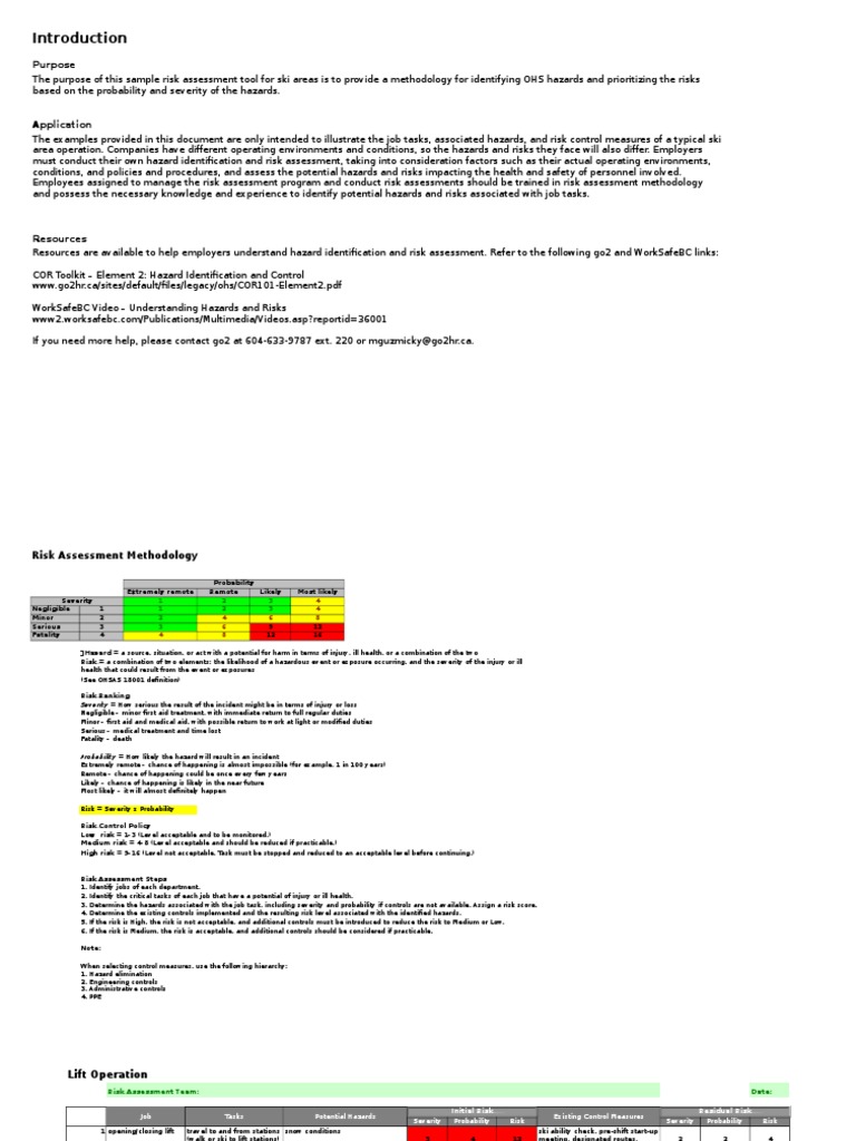 Risk Assessment Methods | Download Free PDF | Personal Protective ...