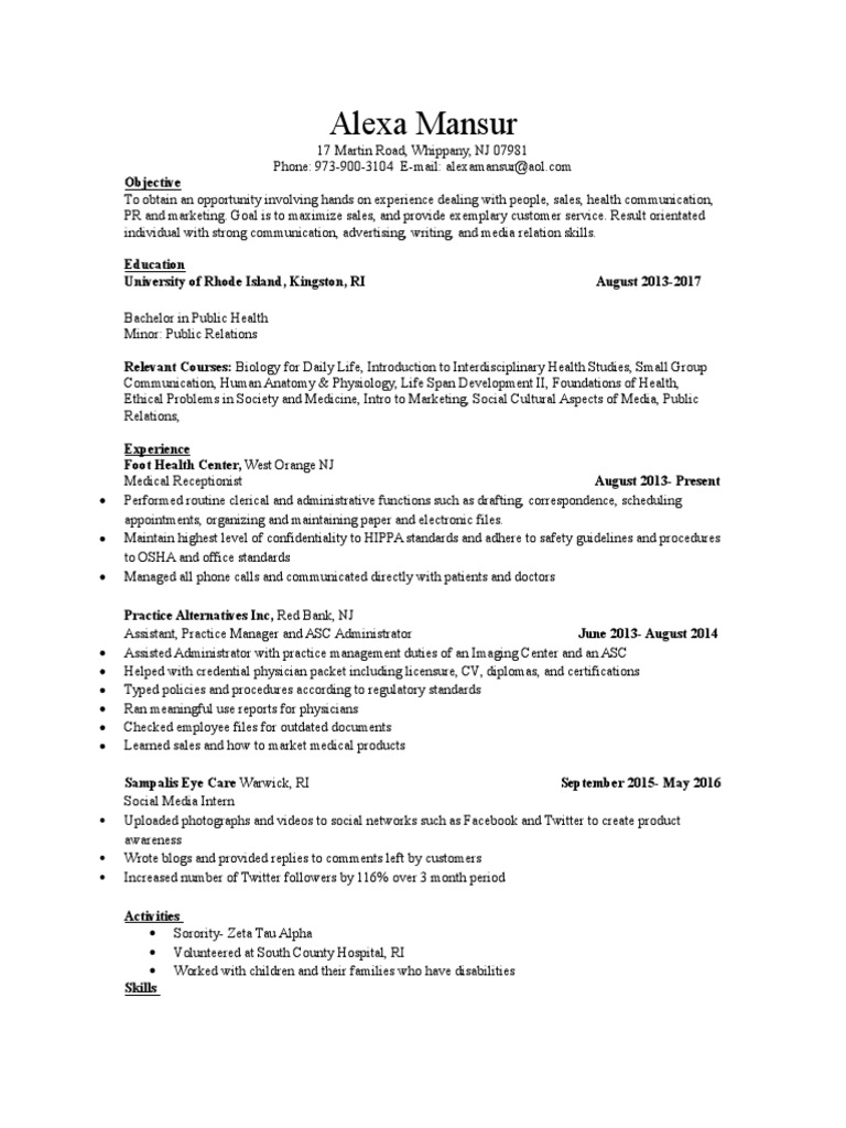 Resume Am | PDF