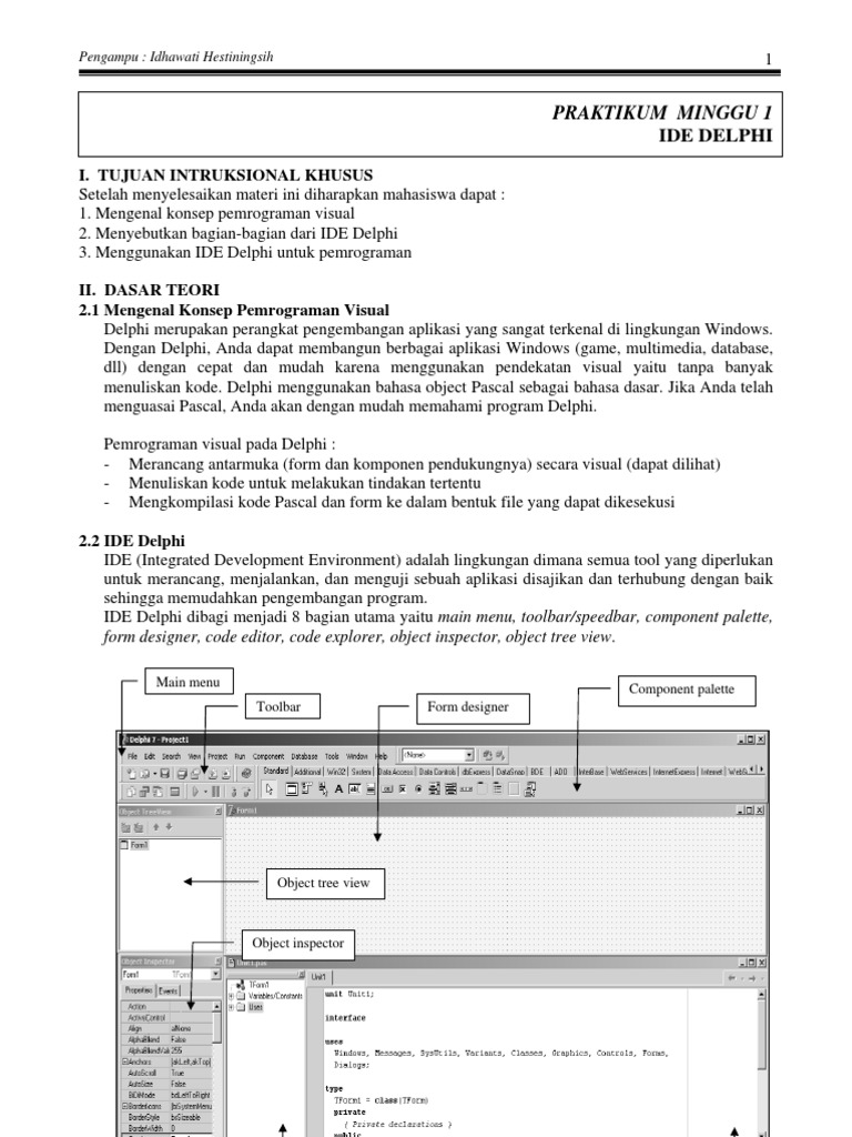 Belajar Delphi | PDF | Komputer