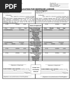 Application for Marriage License Form | PDF | Marriage License ...