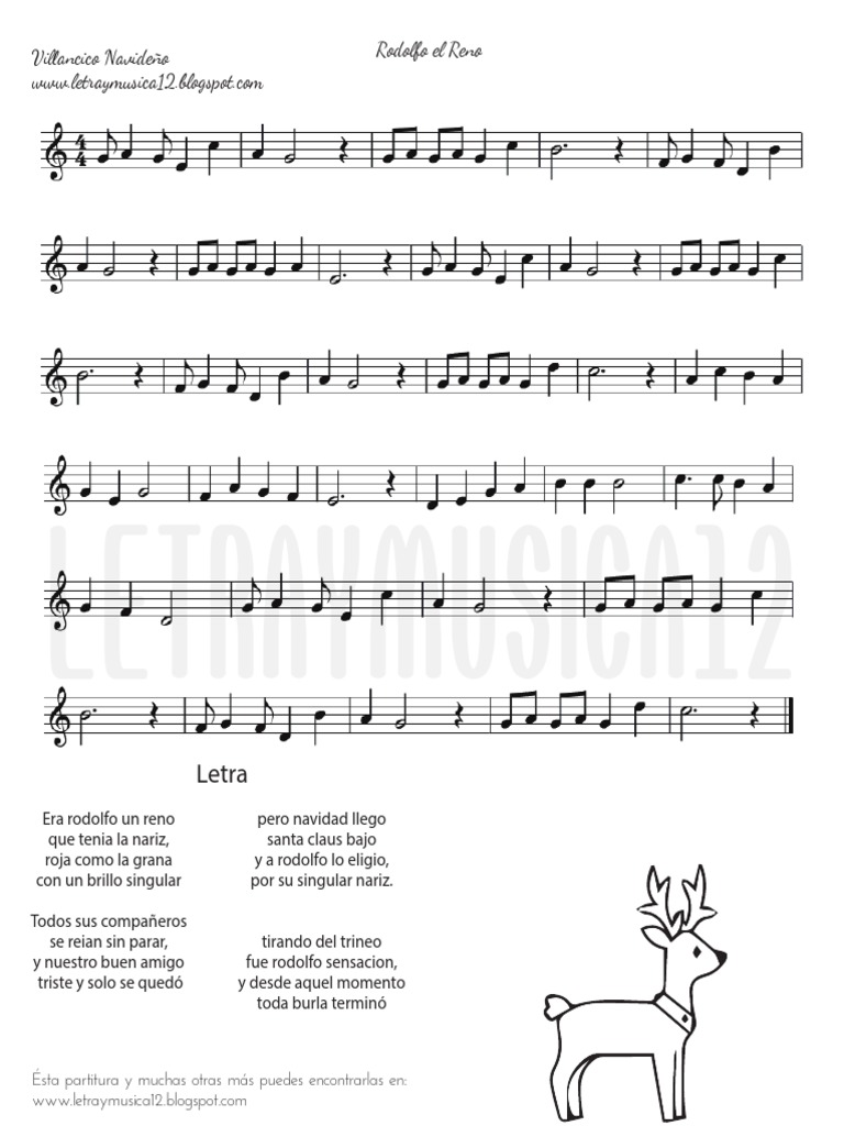 Rodlfo El Reno Letra y Partitura | PDF