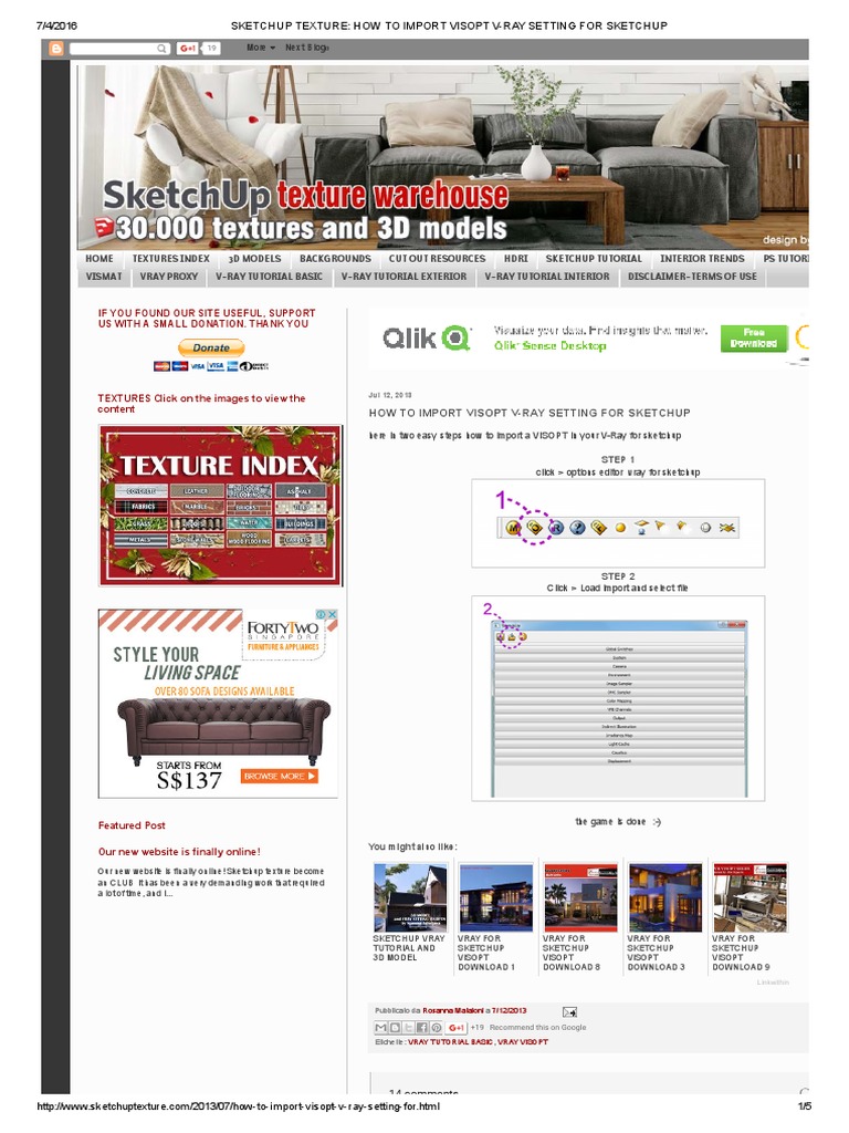 Sketchup Texture - How To Import Visopt V-Ray Setting For Sketchup ...