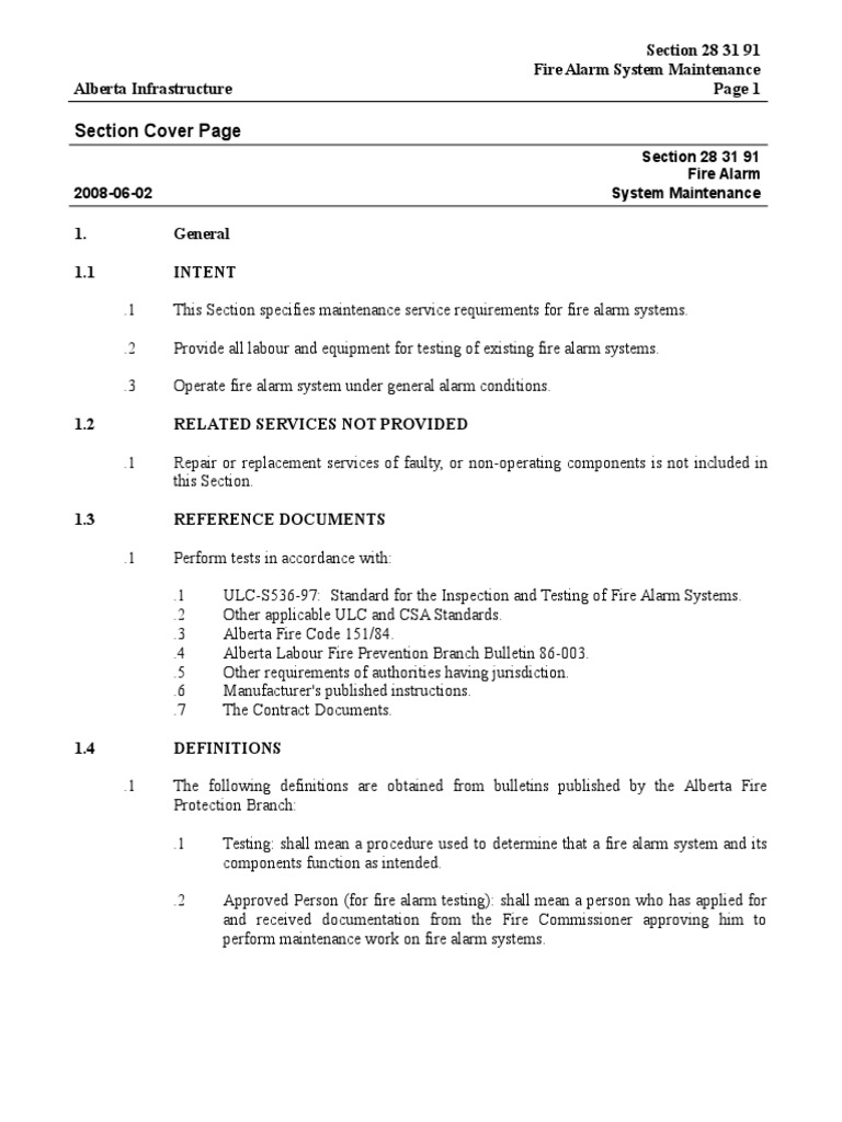 Fire Alarm System Maintenance 2 | PDF | Fire Safety | Electricity