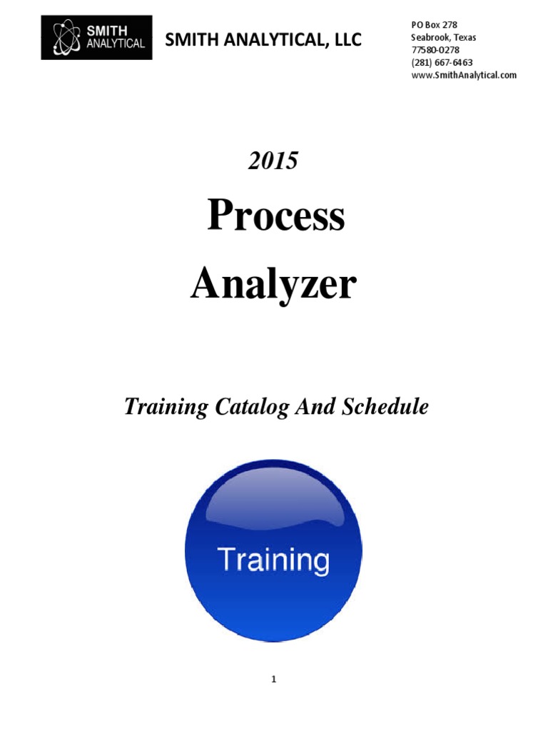 2015 Smith Analytical Training Schedule-Final | PDF | Gas Chromatography | Chromatography