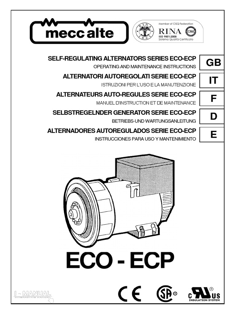 Man ECO ECP | PDF | Transformer | Bearing (Mechanical)