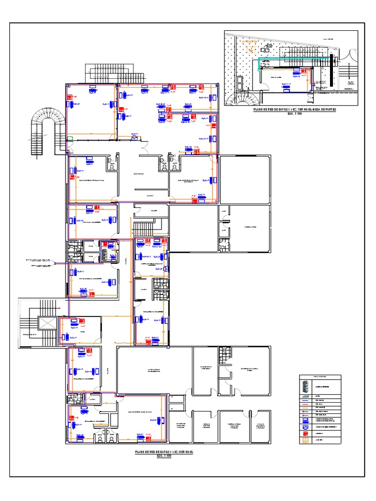 Plano Distribuicion de Red y Voz 3er Nivel-A3