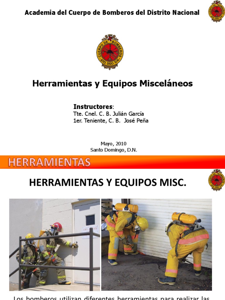Herramientas Esenciales de Bomberos | PDF | Herramientas | Bomba