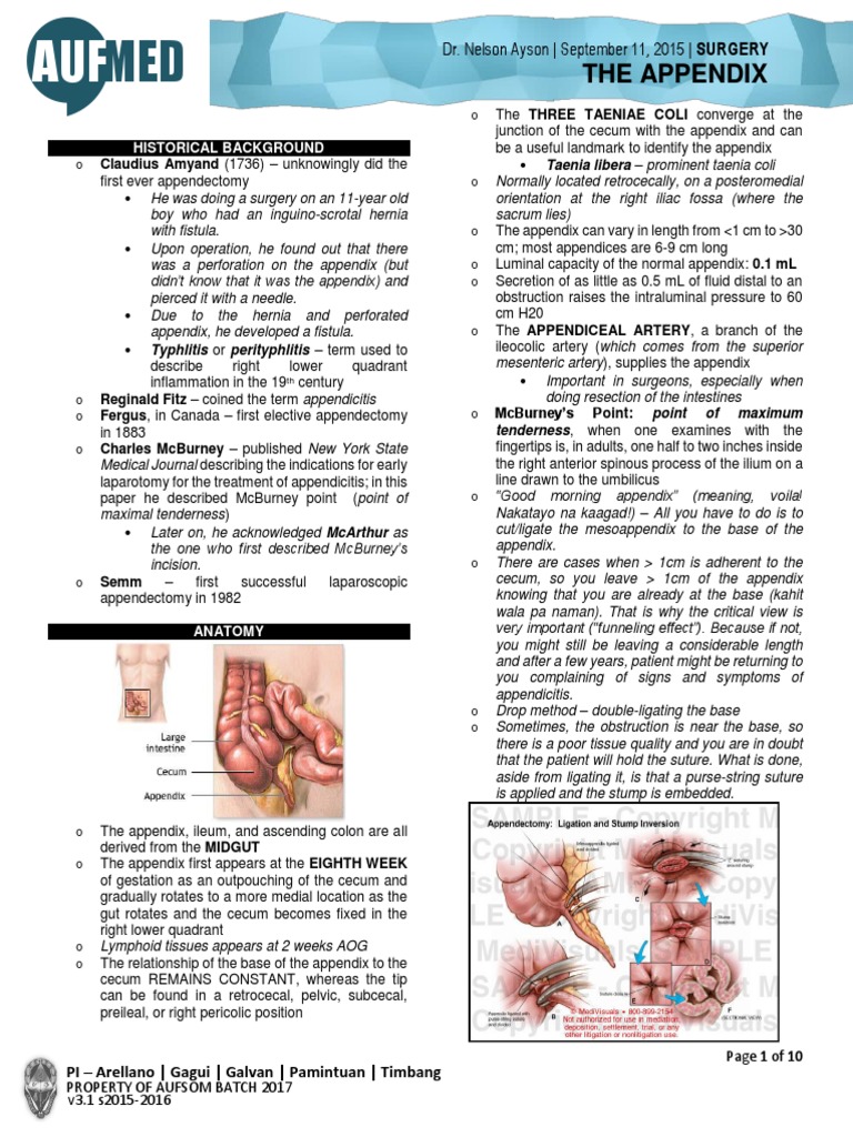 The Appendix: Taenia libera | Clinical Medicine | Medical Specialties