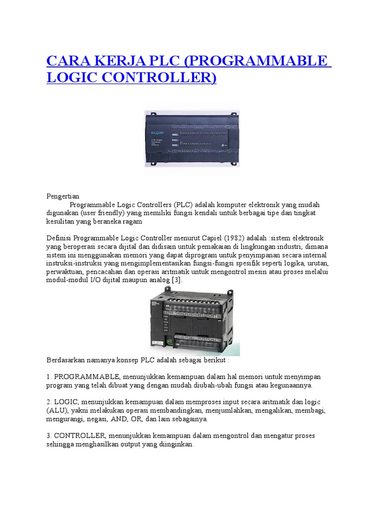 Cara Kerja PLC | PDF