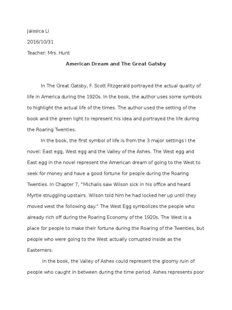 The Great Gatsby | PDF | The Great Gatsby | Novels