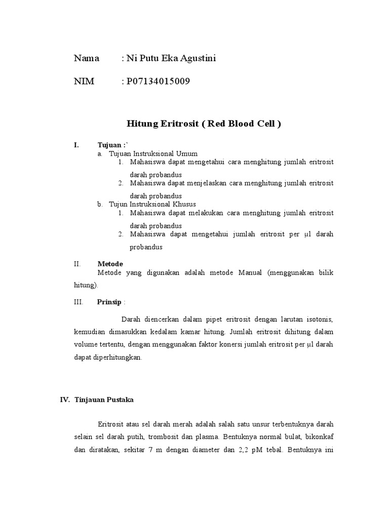 Hitung Eritrosit Pdf