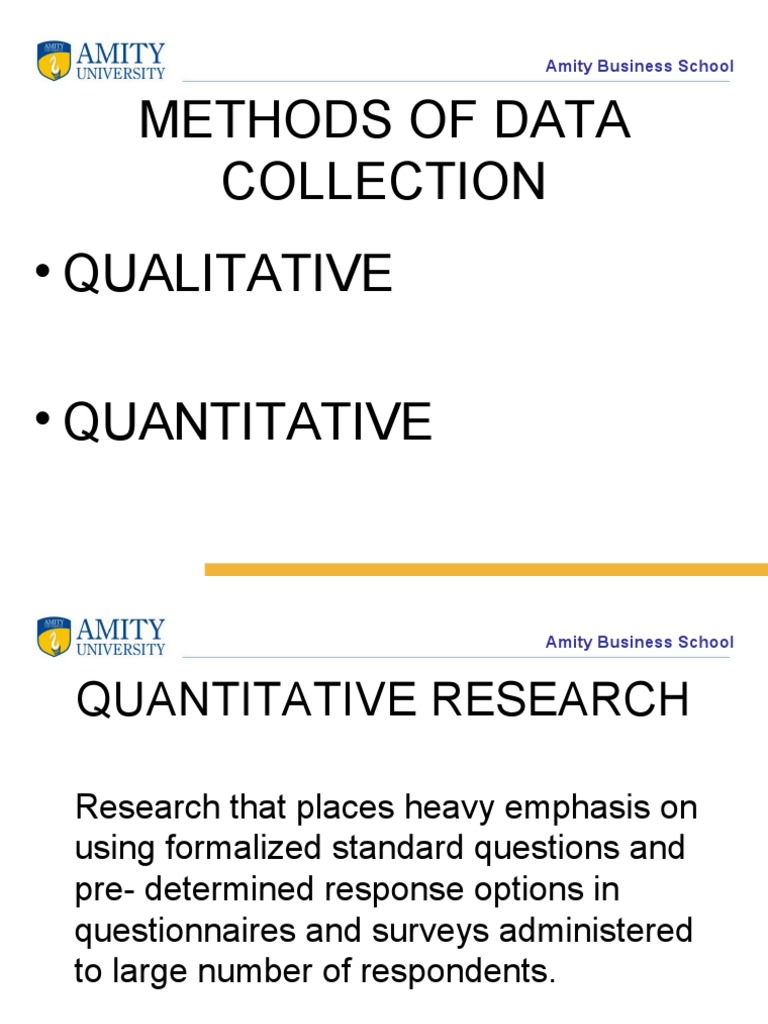 2.methods of Data Collection | PDF | Qualitative Research ...