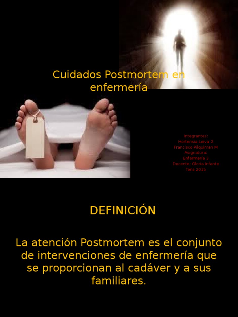 Cuidados Postmortem en Point | PDF | Dolor | Enfermería