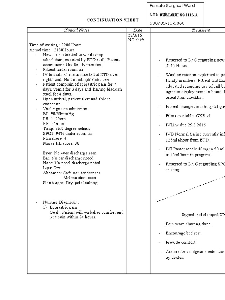 Continuation Sheet Template | PDF | Patient | Medicine