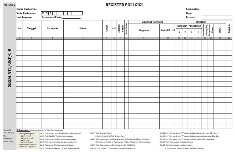 Register Poli Gigi | PDF