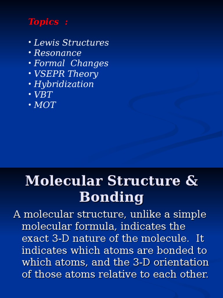 Chapter 3 Simple Bonding Theory | PDF | Molecular Orbital | Chemical Bond