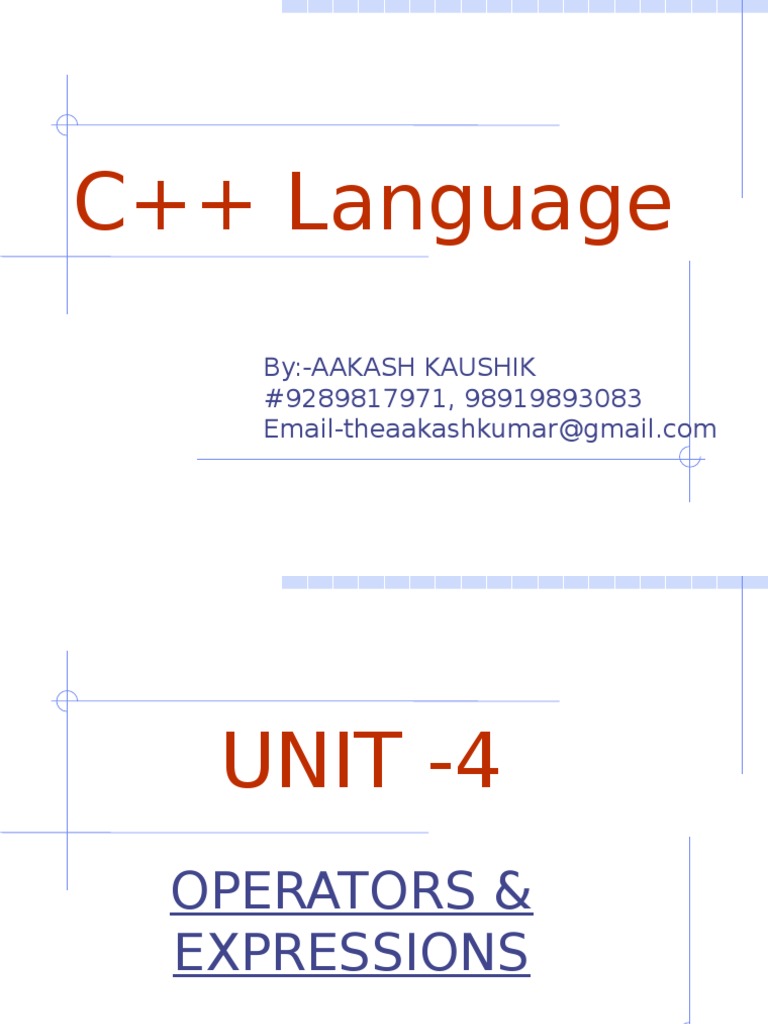 C++ Language: By:-Aakash Kaushik #9289817971, 98919893083 | PDF ...