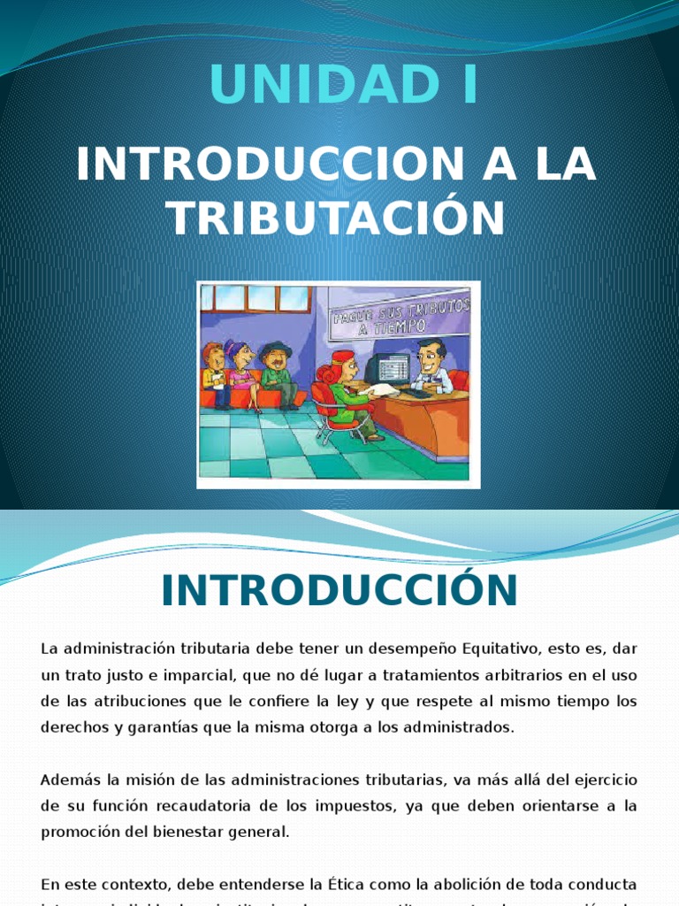 Introducción A La Tributacion | PDF | Contribuyente | Impuestos