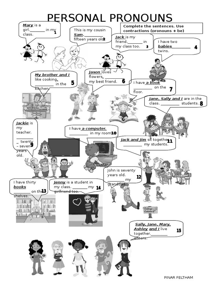 Personal - Pronouns Worksheet | PDF