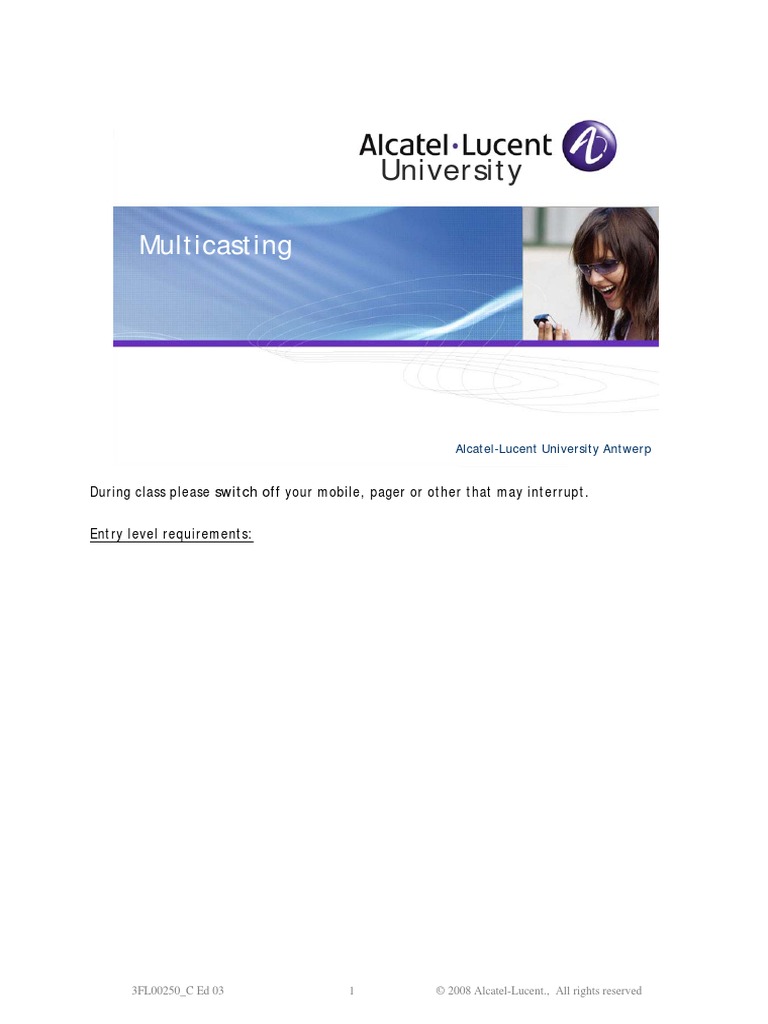 University University Multicasting Pdf Multicast Ip Address