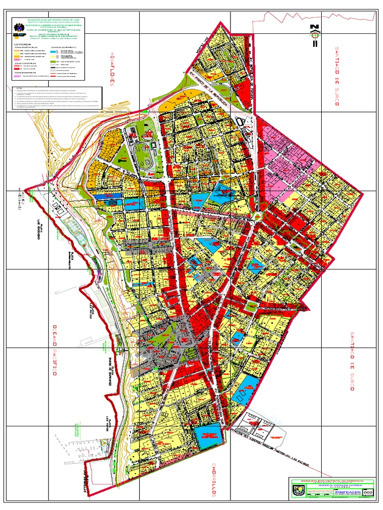 Plano de Zonificacion Del Distrito de Barranco PDF | PDF