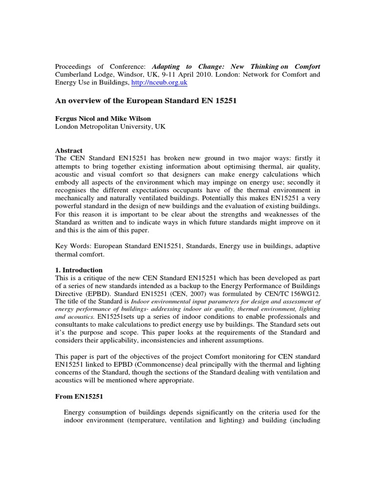 BH 5 en 15251 Indoor Air | PDF | Ventilation (Architecture) | Air ...