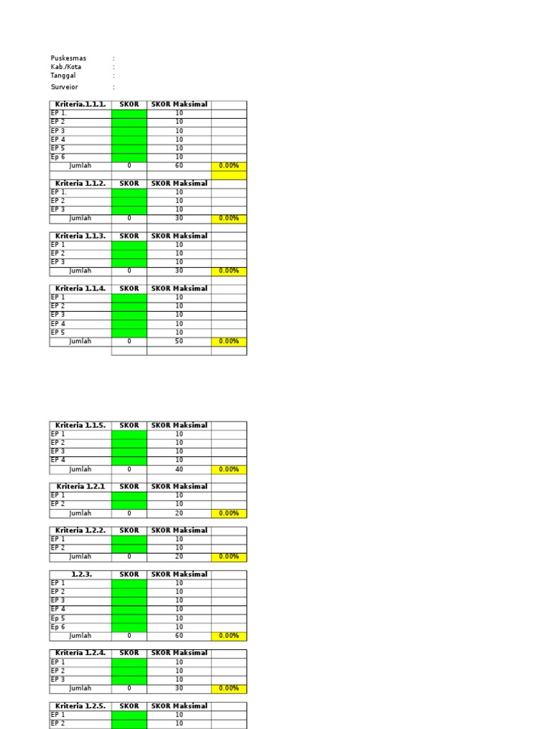 Instrumen Self Assessment Ukm New | PDF