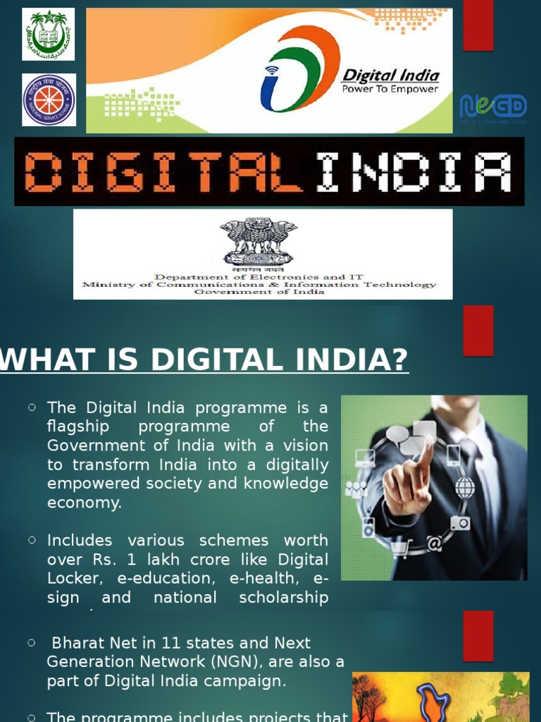 Digital India Presentation | PDF | Digital Technology | Communication