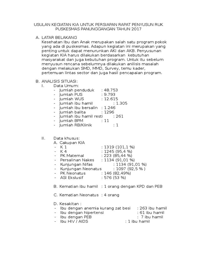 Usulan Ruk Kia | PDF
