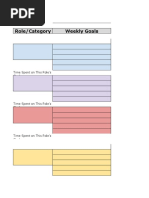 Stephen Covey Weekly Planner Template | PDF | Sports