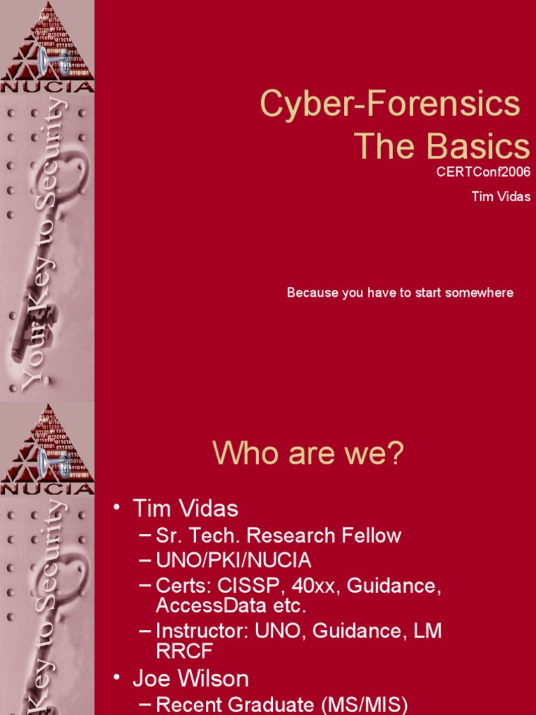 Cybe Forensics Basics | PDF | Areas Of Computer Science | Computing