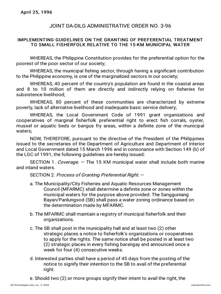 Joint Administrative Order No. 3 | Download Free PDF | Economies ...