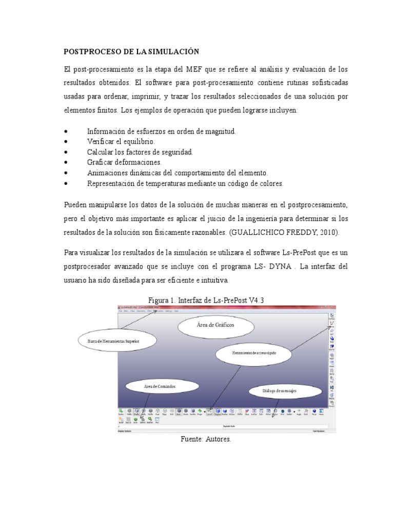 Post Proceso | PDF | Simulación | Método de elementos finitos