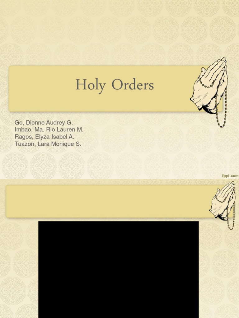Holy Orders | PDF | Ordination | Priest